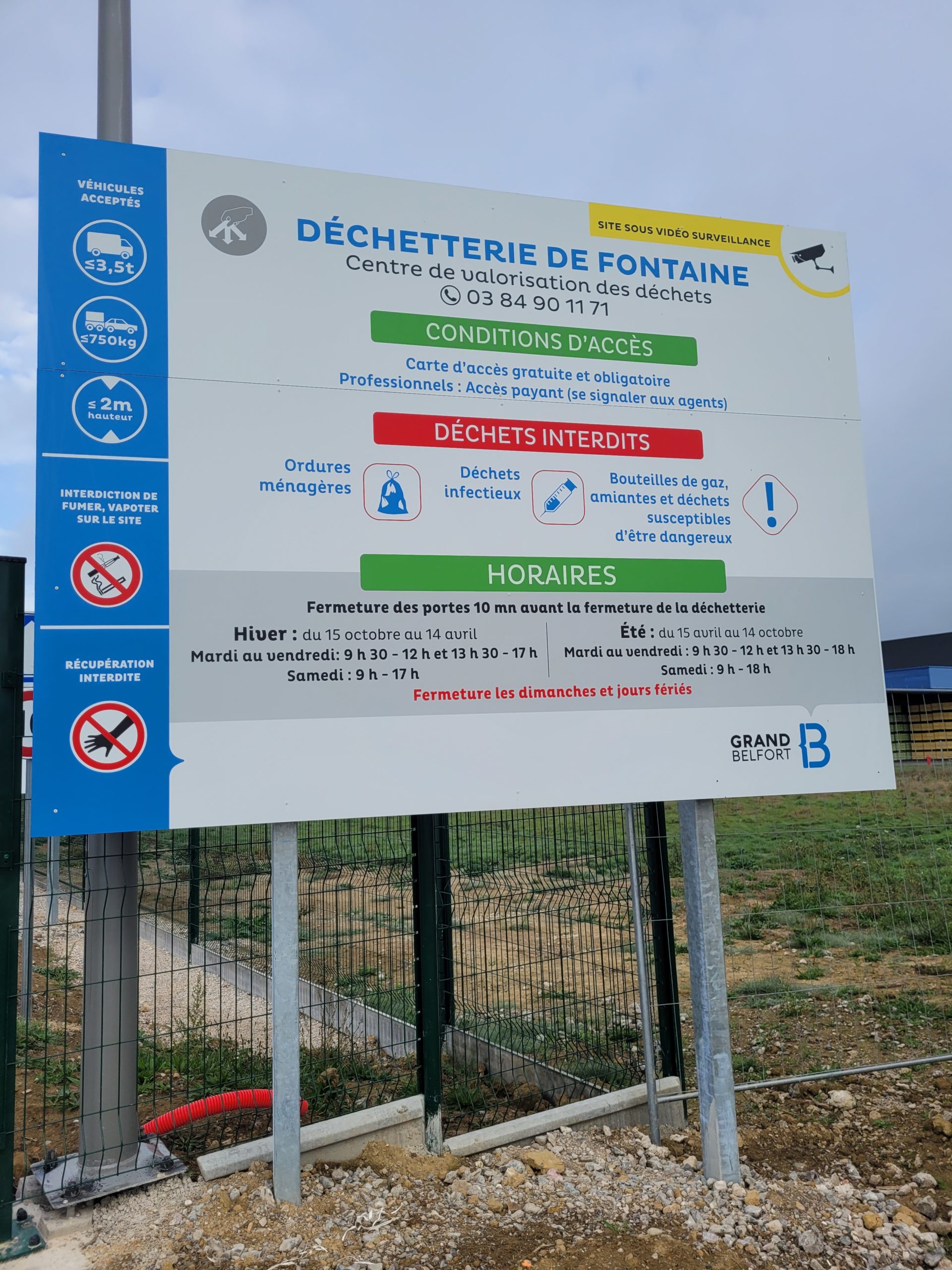 Déchetterie fixe de Fontaine | Mairie de Petit-Croix